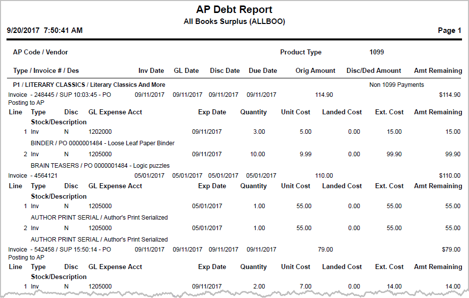Debt Report