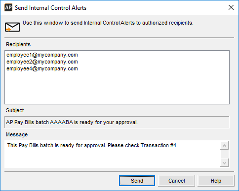 Sending Email Alerts