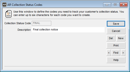 Using Collection Status Codes