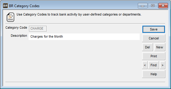 Define Category Codes