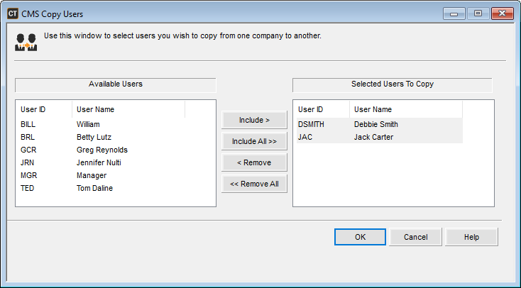 Copying Users from Another Company