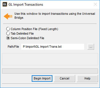 Importing Journal Entry Transactions