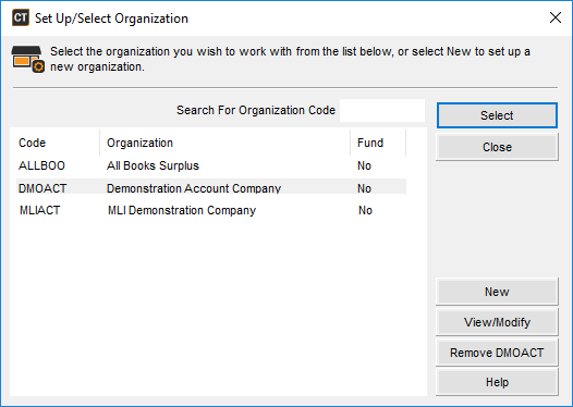 Opening the Software