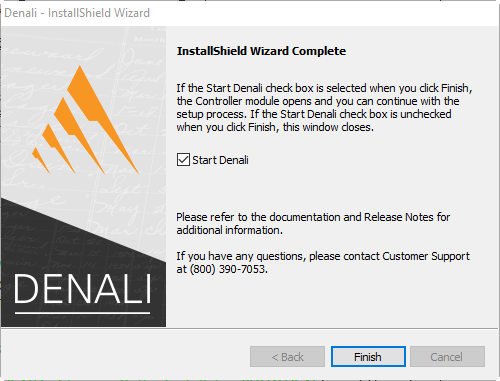 Completing the InstallShield Wizard