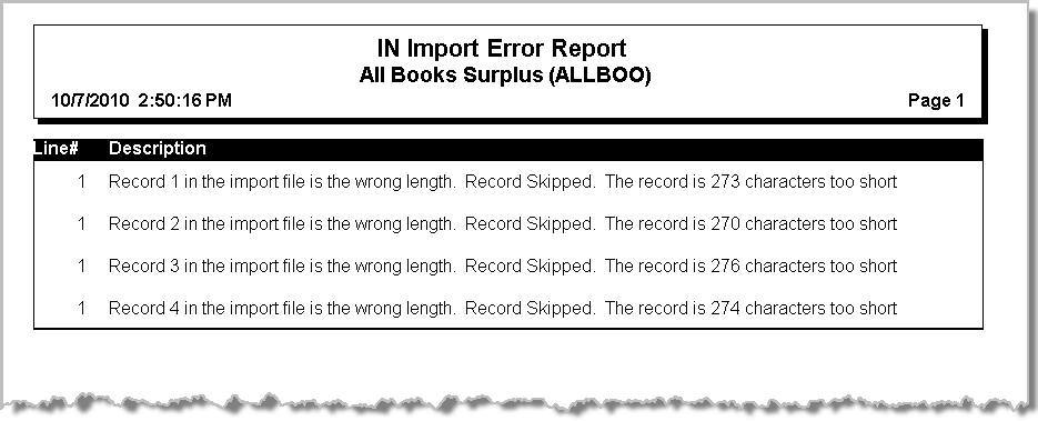 Determining and Correcting Errors in Imported Transactions Before Posting