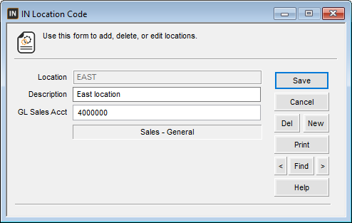 Creating Additional Locations for Stock Items Using Location Codes