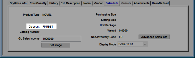 Setting Up Stock Items for Discount Codes