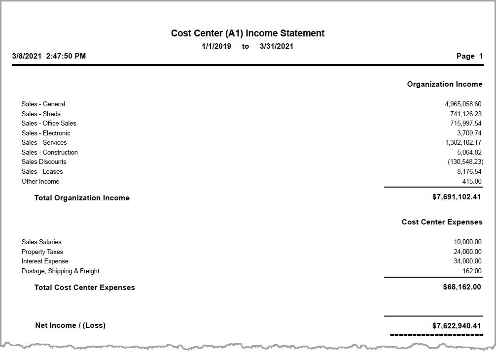 Using Cost Centers to Track Expenses