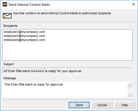 Sending Email Alerts