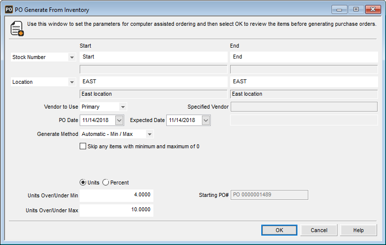 Auto-generating Orders Based on Inventory