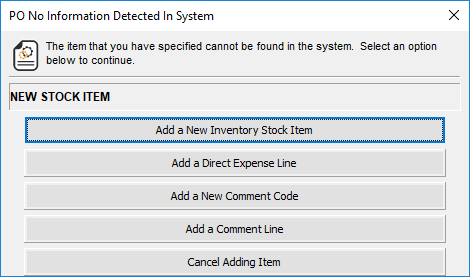 Creating Inventory Items Not Showing in the Lookup