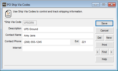 Setting Up Your Shipping Options (Ship Via Codes)