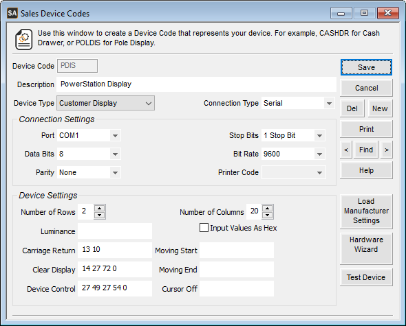 Customer Display Device