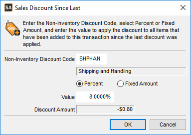 Discounting Items Added to the Sale Since the Last Discount