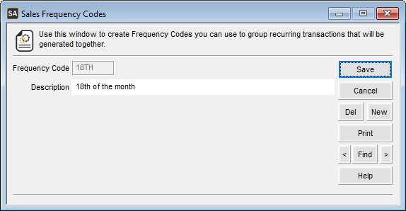Establishing Frequency Codes