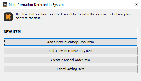 Creating Inventory Items Not Showing in the Lookup Window
