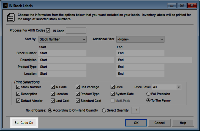 BarTender Label Generator