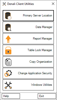 Client Utilities Menu